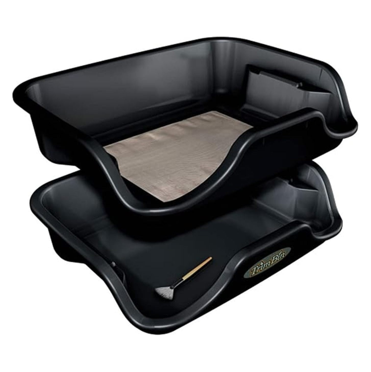 Trim Bin Portable Workstation - 2 Piece Trimmer Container with 150 Micron Sifter, Static Brush ...