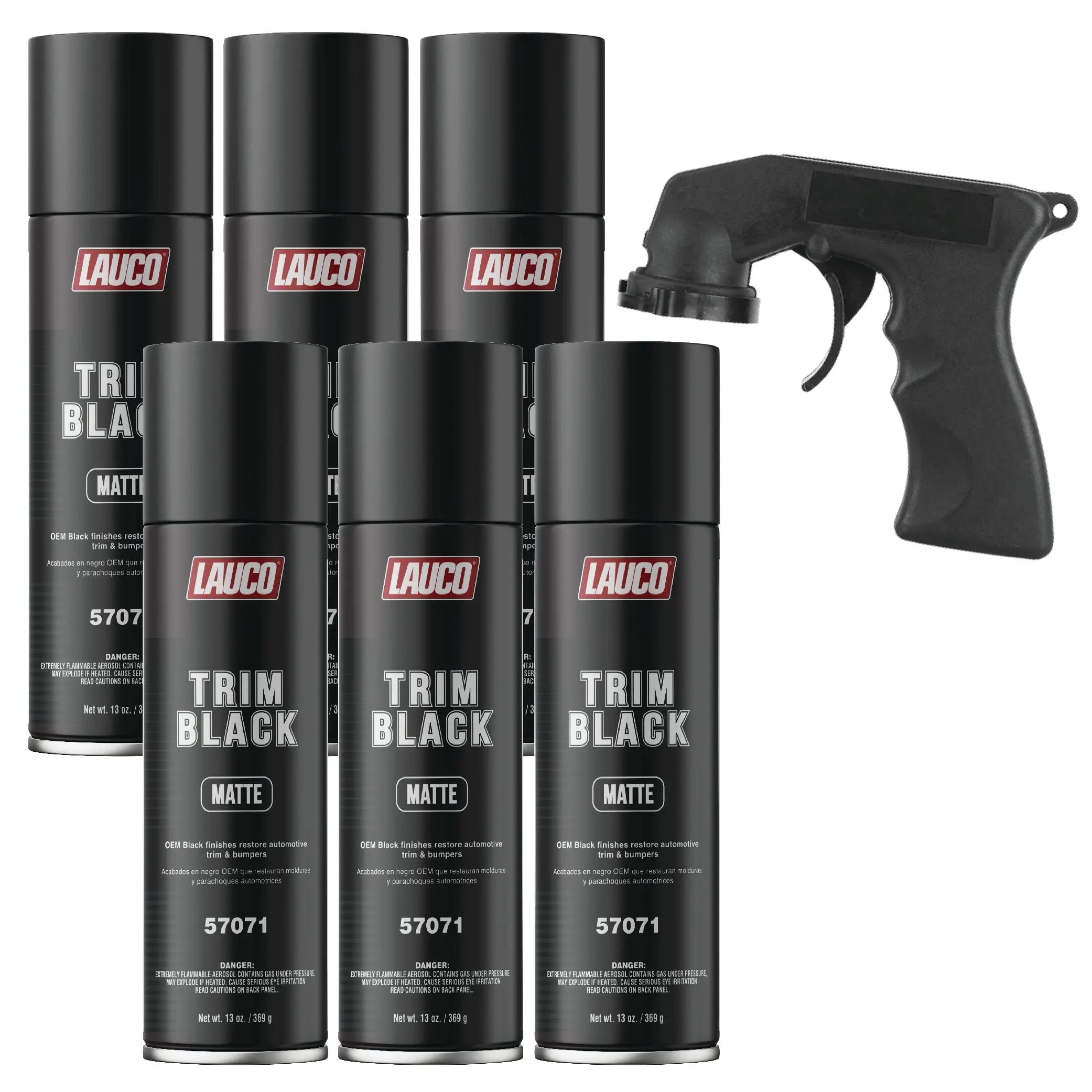 Trim Black Matte Aerosol 13 oz. Automotive Spray Paint Can Quantity: 6 ...