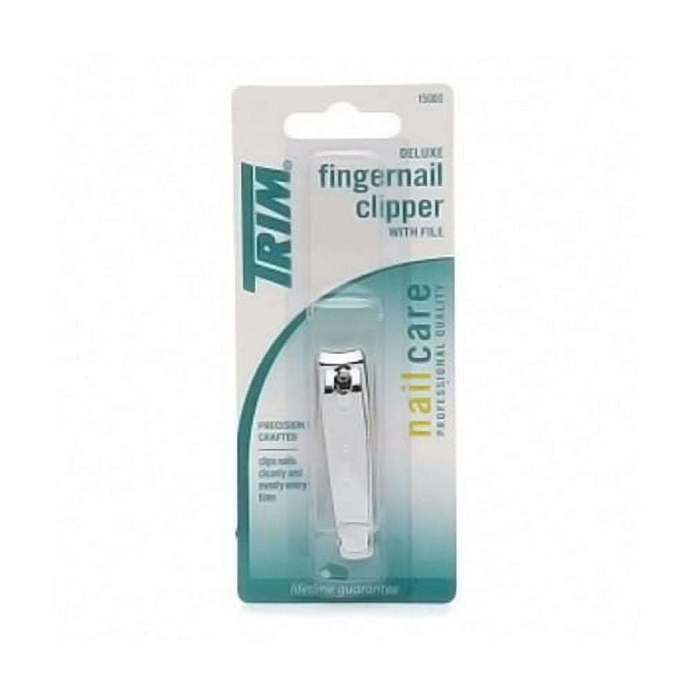 Trim Deluxe Fingernail Clippers, 2 Pack, Precision Steel, Ultra-Sharp ...