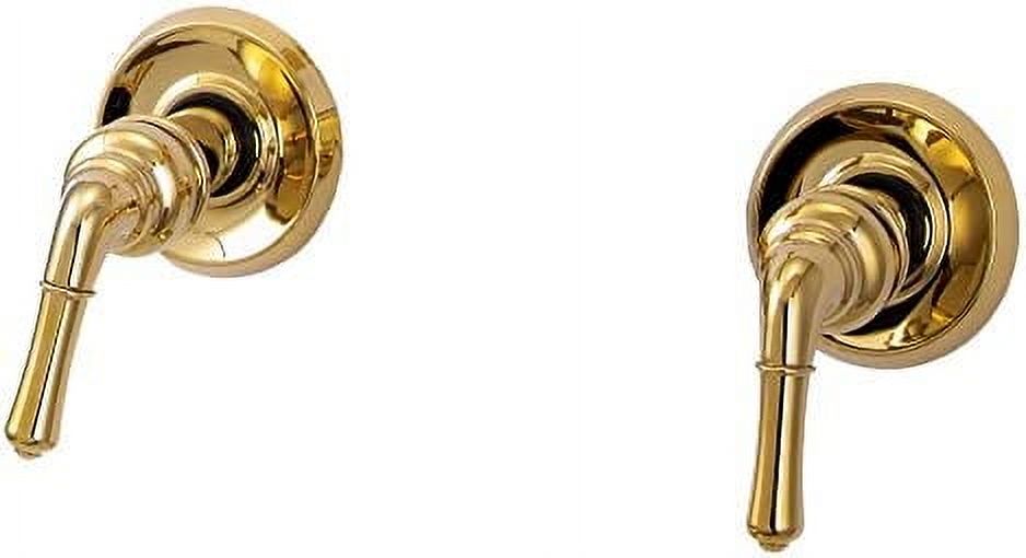 Trim Kit for 2-Handle Shower Valve, Fit Delta Washerless Shower, Polished Brass Finish 38822 ...