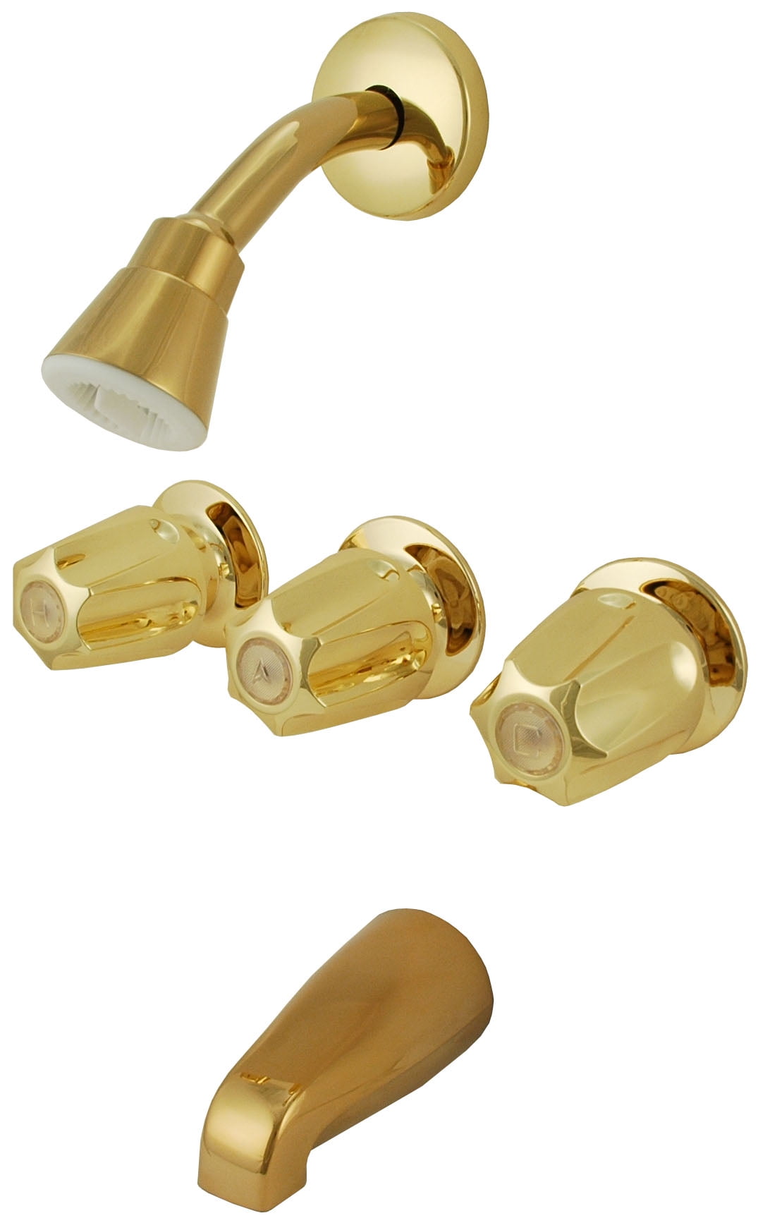Plumb USA - 3-Handle Shower Valve Trim Kit, Fit Price Pfister, Polished ...