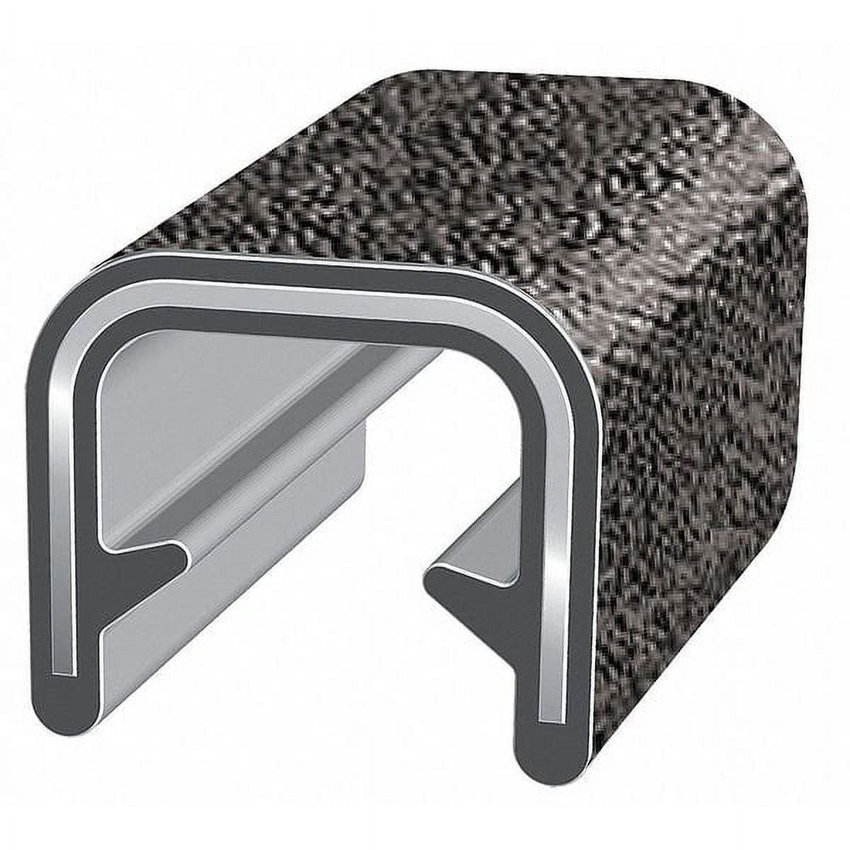 Trim-Lok Edge Trim, 100 ft L,Black, PVC, 3/8 in W 150B2X3/16-100 ...