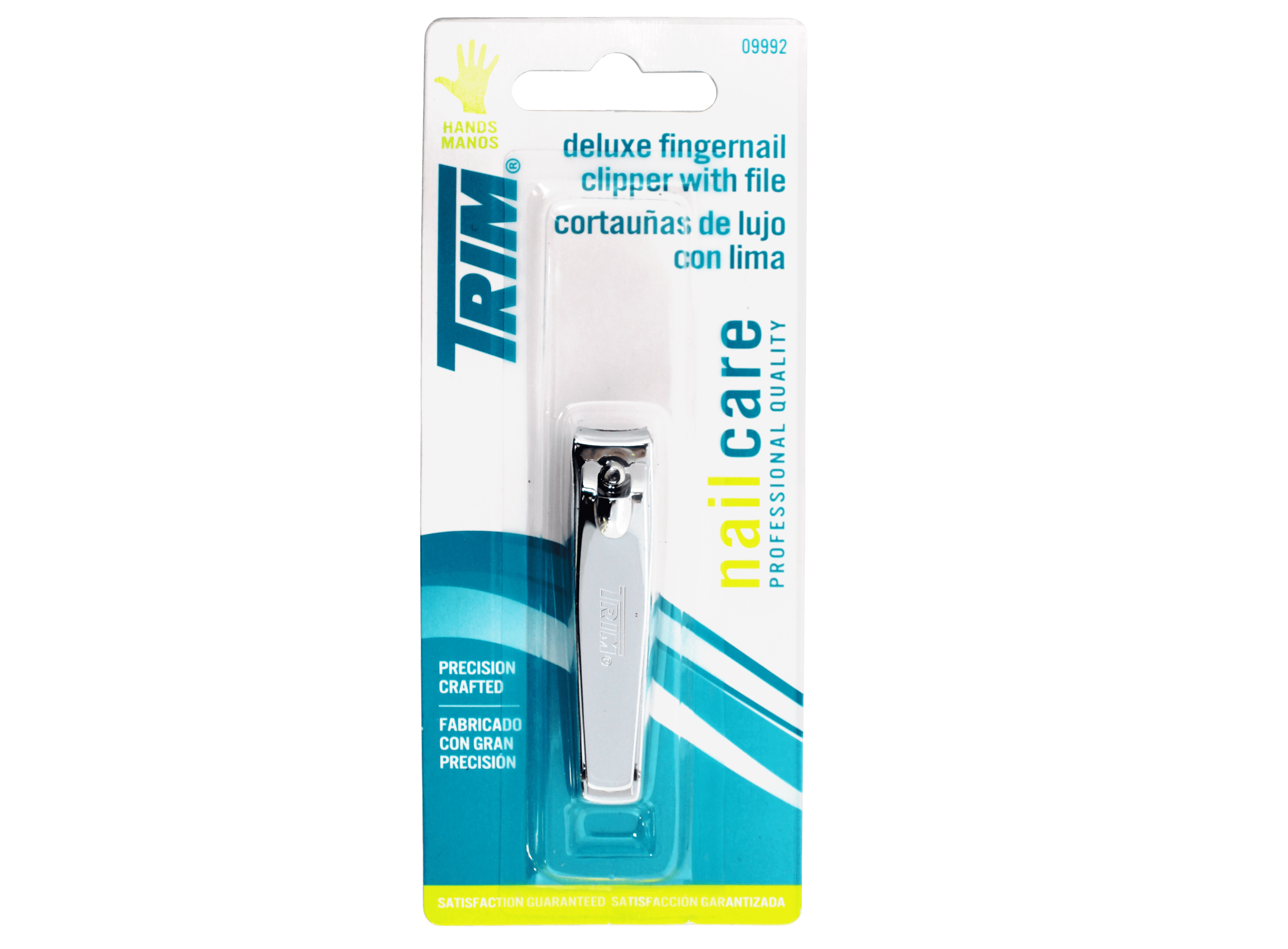 TRIM Deluxe Fingernail Clipper with Finger Grip and Cuticle Care, 1 ea ...