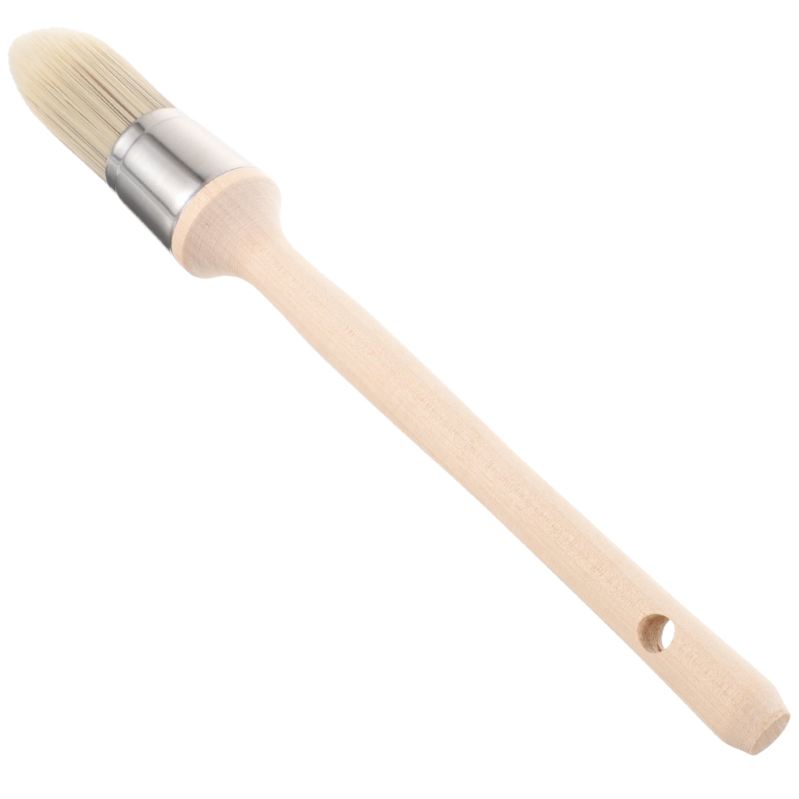 Trim Paint Brush Edge Painting Tool with Wooden Handle Round Trim Brush ...