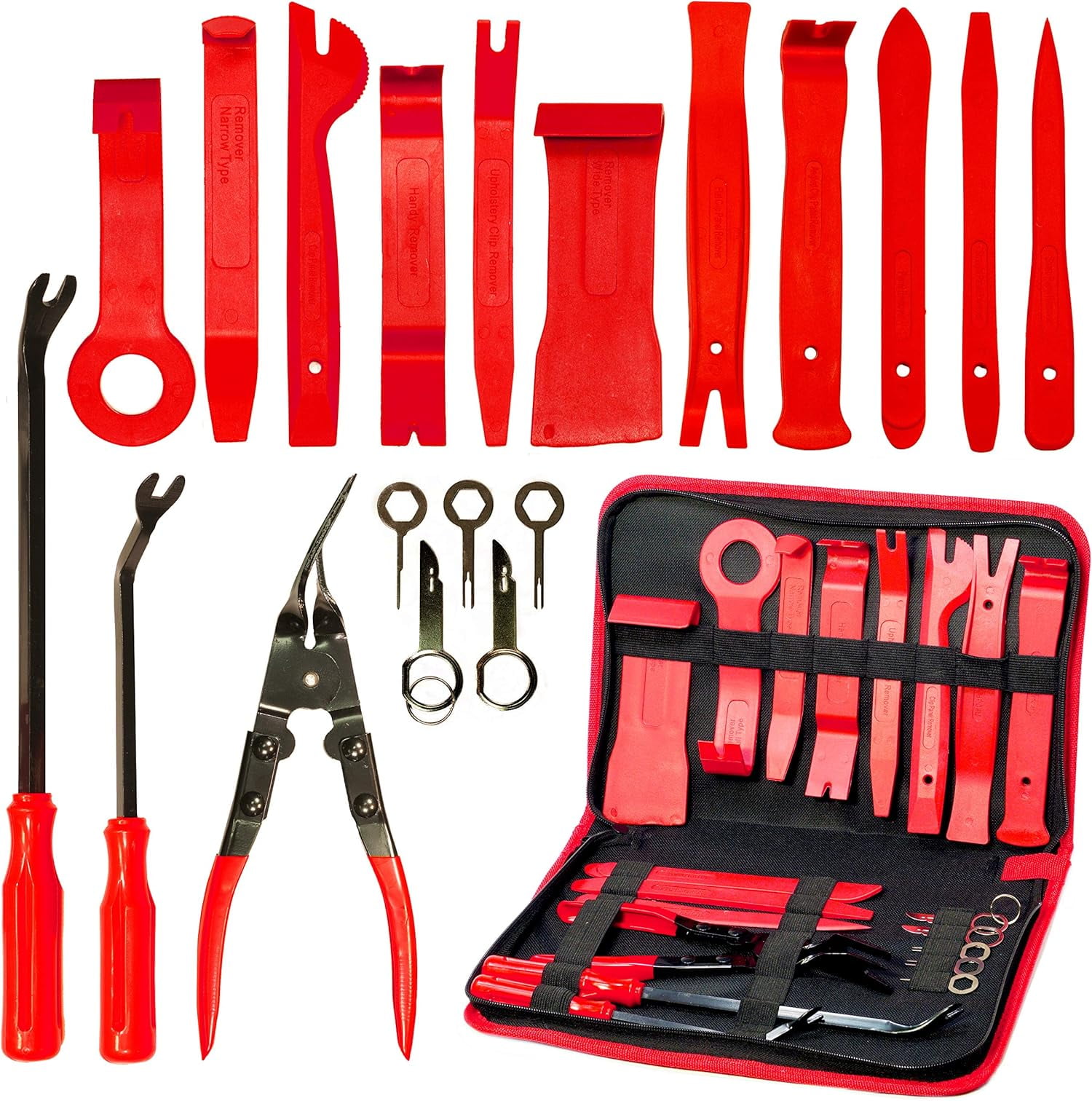 Trim Panel Kit with Trim Clip Plier Set Door Dashboard Wire Terminal ...