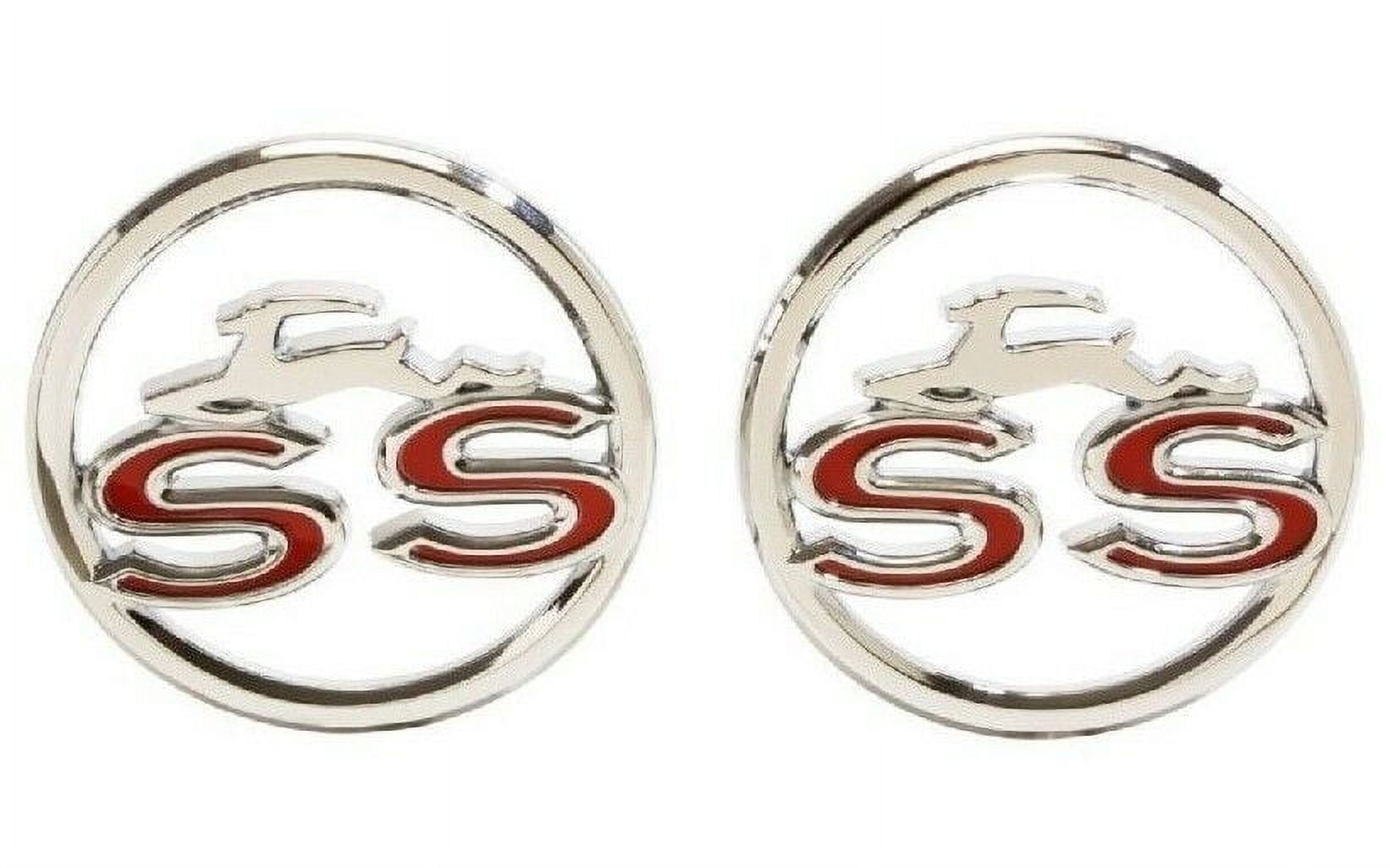 Trim Parts 2252 1963 Chevrolet Impala SS Rear Quarter Panel Emblem Set ...