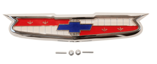 Trim Parts Hood Emblem and Bezel Assembly For 1955 Chevy Bel Air Nomad ...