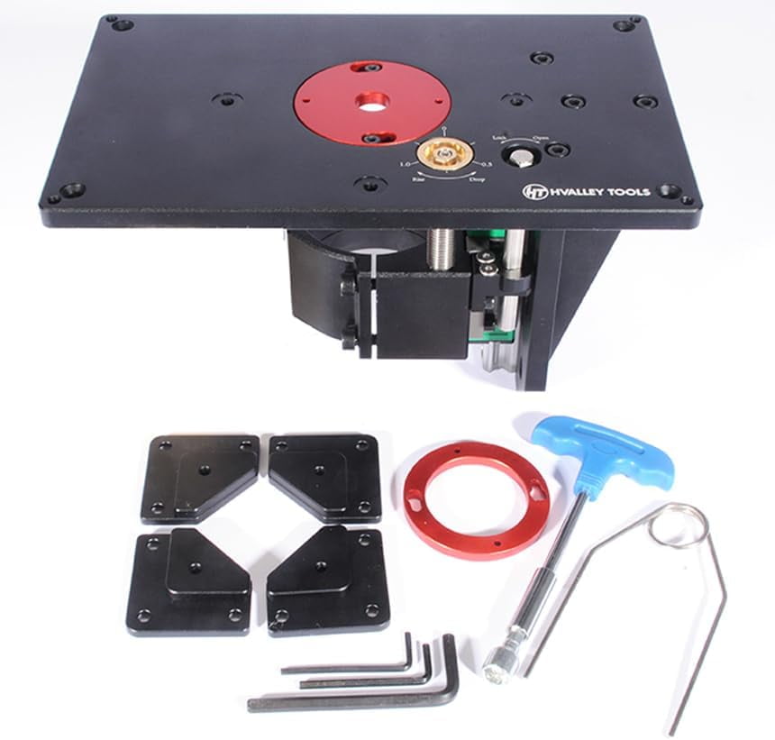 Trim Router Lift for 65mm Routers, Aluminum, Fixed Base - Walmart.com