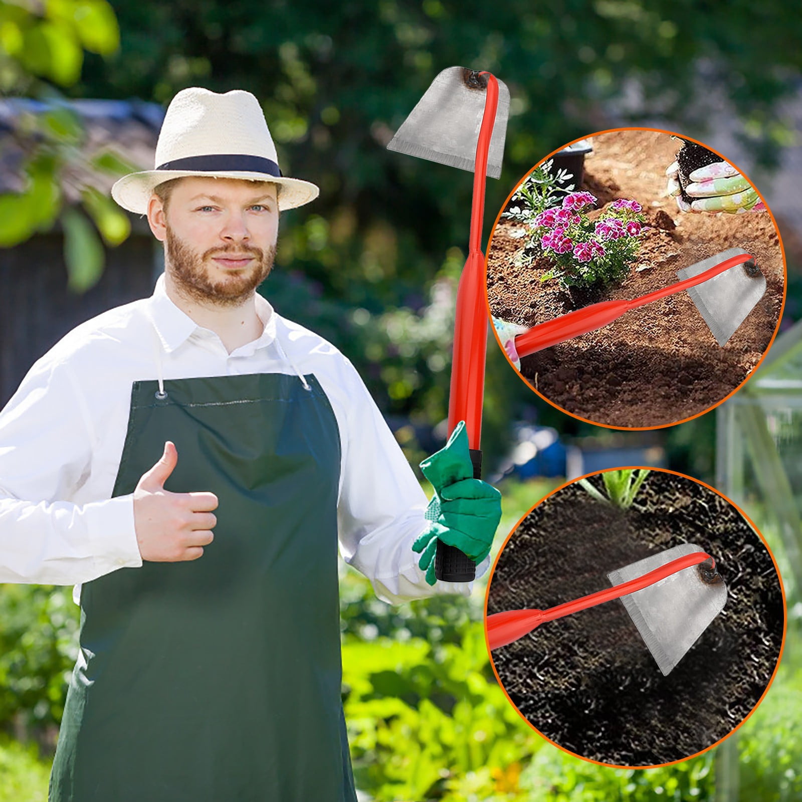 Trim Tool Hand Hoe Household Ploughing Weeding Vegetables Gardening Hoe ...