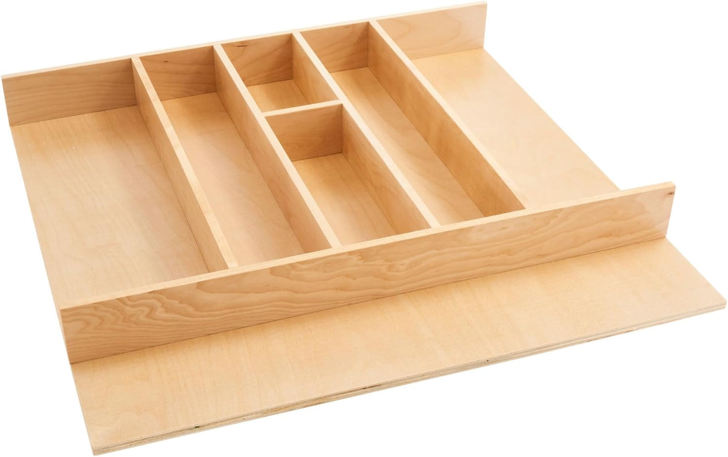 Trim-to-Fit Silverware Drawer Organizer For Kitchen Utensils, Cutlery Cabinet Storage Divider ...