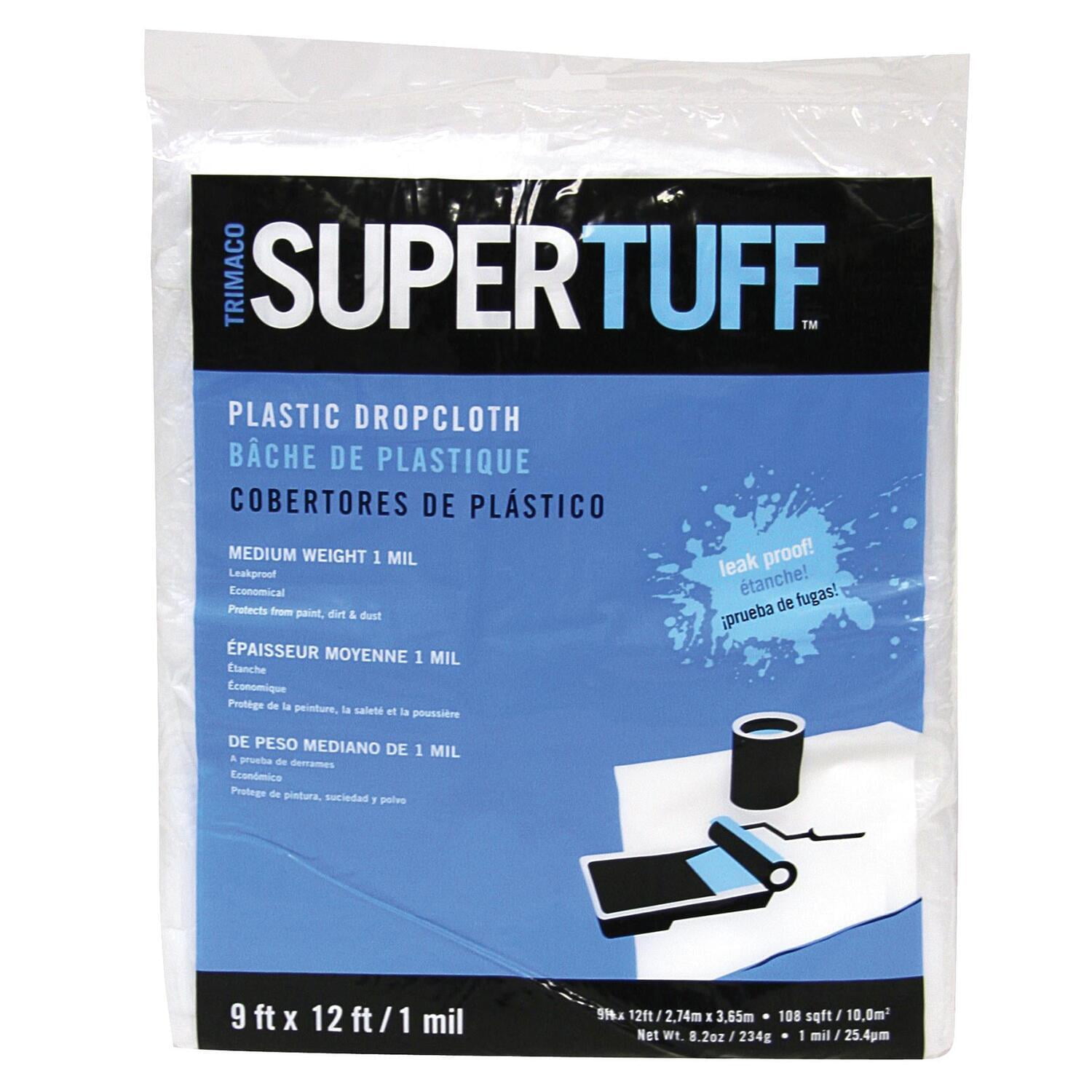Plastic Drop Cloth 9" x 12" 24/ea Trimaco Marine 03303 - Walmart.com