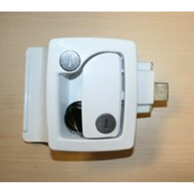 Trimark 60-251WHT Entry Door Latch EXTERIOR HARDWARE RV - Walmart.com