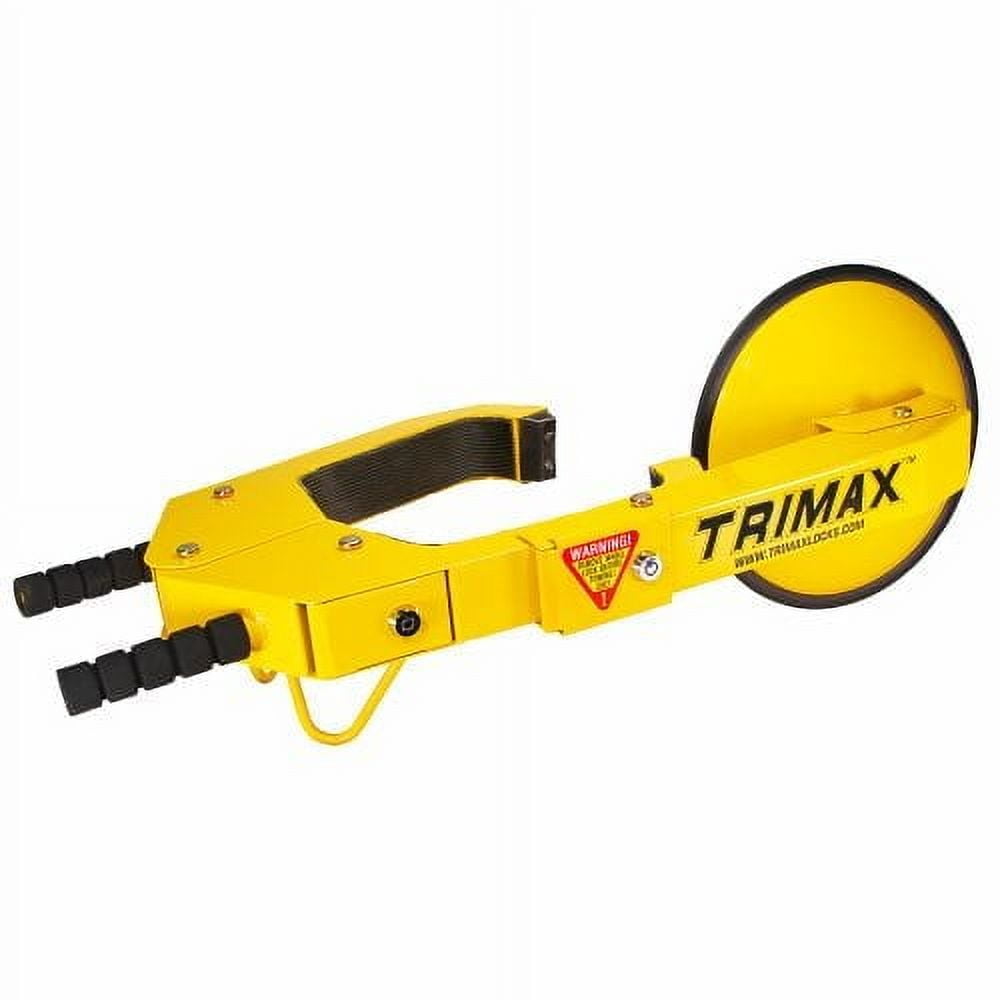 Trimax Ultramax Adjustable Tire Lock with Key Clamp - Yellow & Black ...