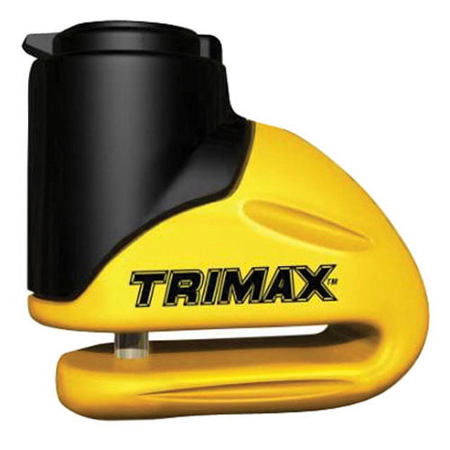 Trimax T645S Hardened Metal Disc Lock - Yellow 5.5mm Pin (Short Throat ...