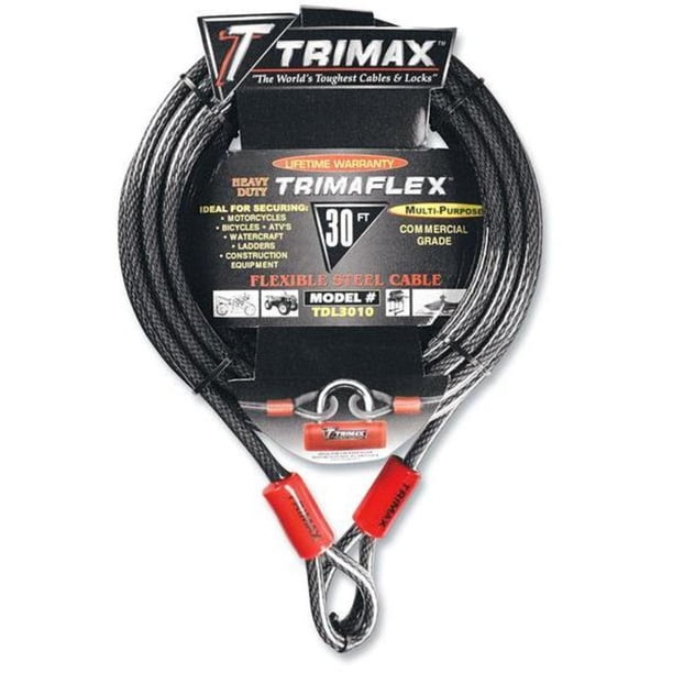 Trimax TDL815 Trimaflex Max Security Braided Cable - Dual-Loop Cable ...
