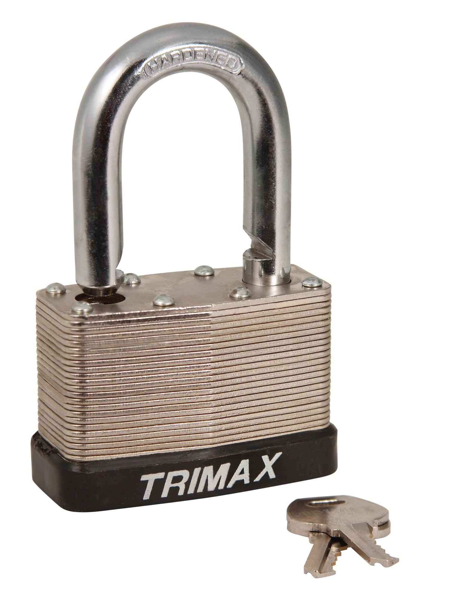 Trimax TLM2150 Dual Locking 65mm Solid Steel Laminated Padlock with 1.5 ...