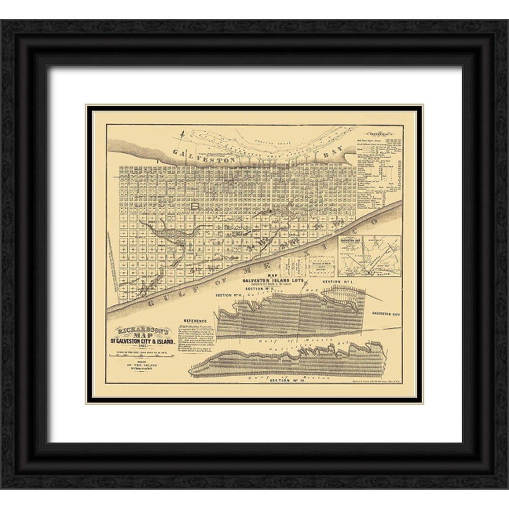 Trimble 22x20 Black Ornate Wood Framed with Double Matting Museum Art ...