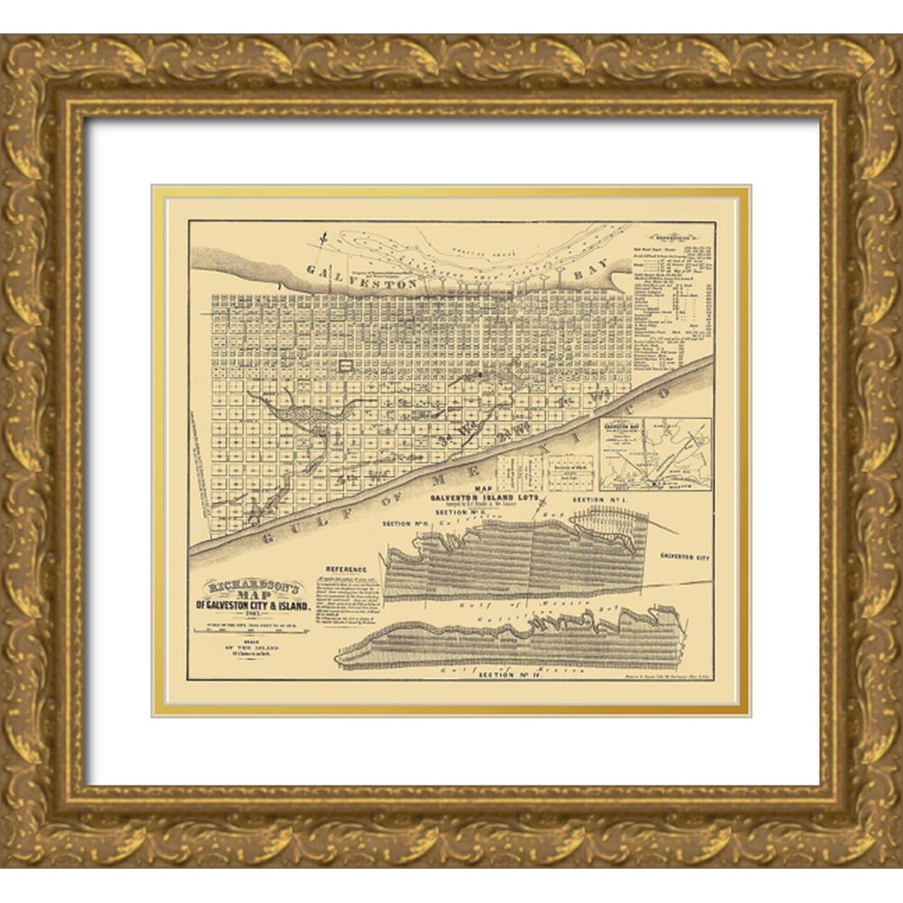 Trimble 22x20 Gold Ornate Wood Framed with Double Matting Museum Art ...