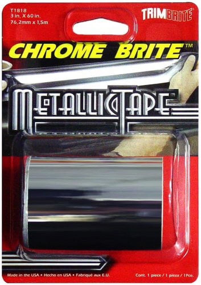 Trimbrite Chrome Brite Heat Resistant Metallic Tape Vehicle Body Repair ...