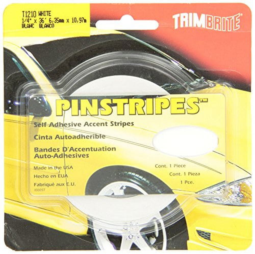 Trimbrite T1210 Trim Stripe 1/4 Pin White - Walmart.com