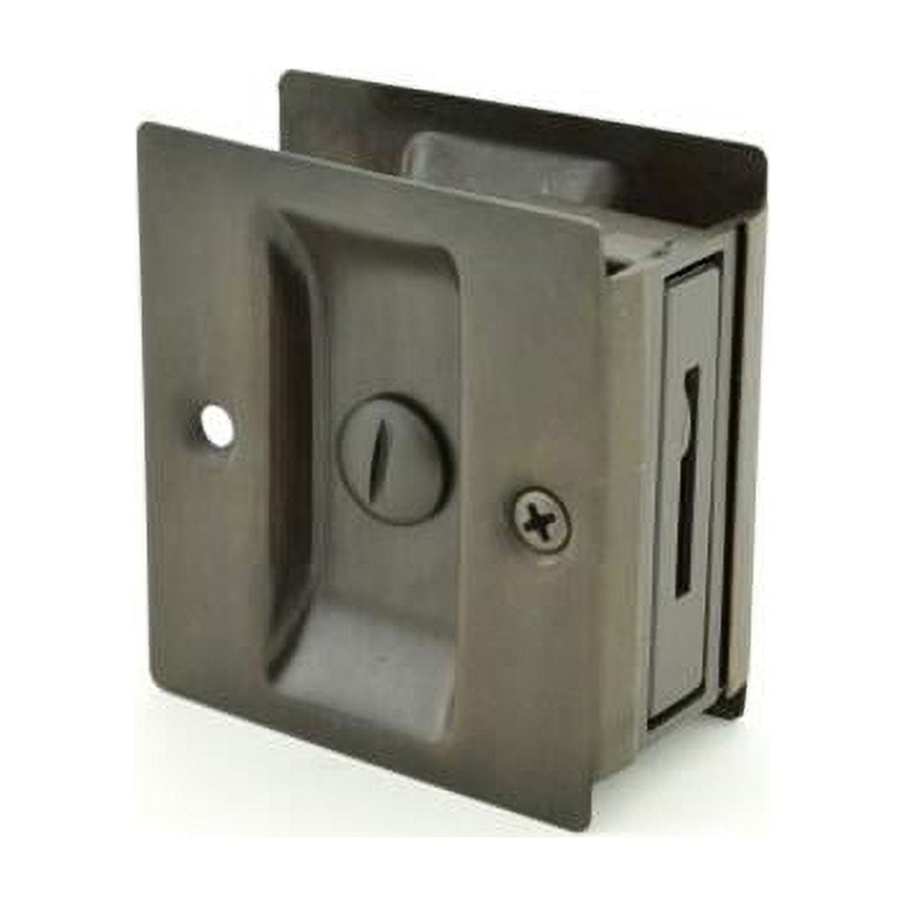 Trimco 1065613 1.375 in. Thick Door Privacy Pocket Door Lock Square ...