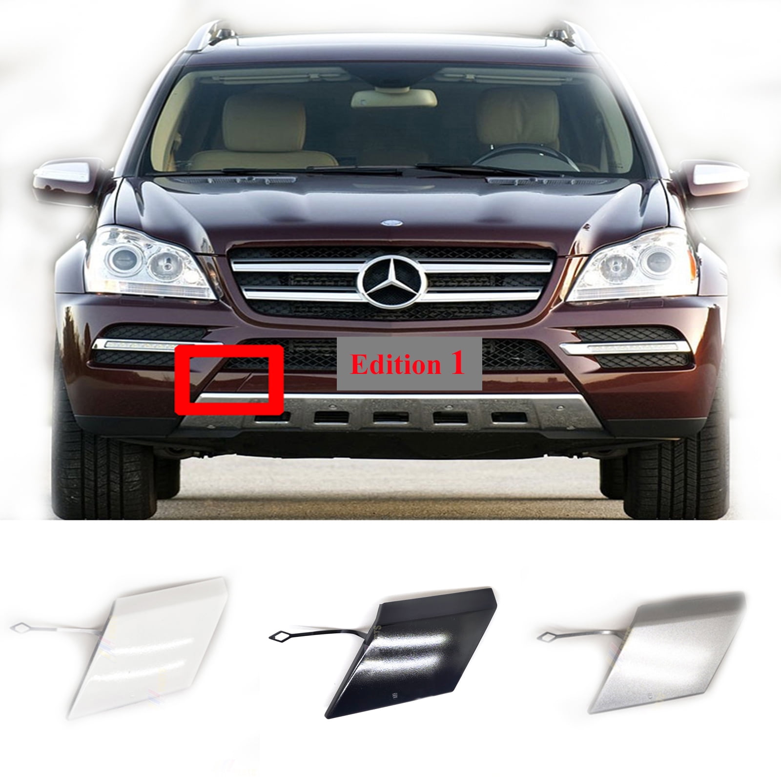 Trimla Front Tow Cover for 09-12 Mercedes Benz GL X164 Facelift Fit ...