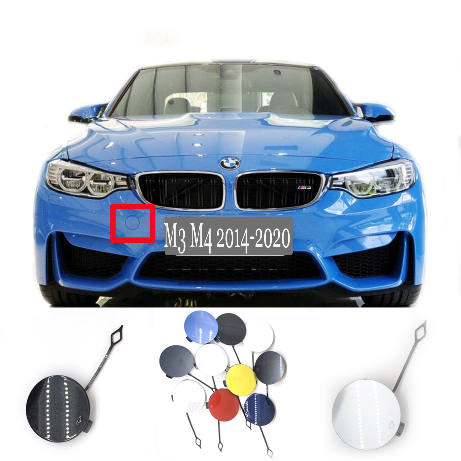 Trimla Front Tow Cover for 14-20 BMW M Series M3 F80 Sedan M4 F82 Coupe ...