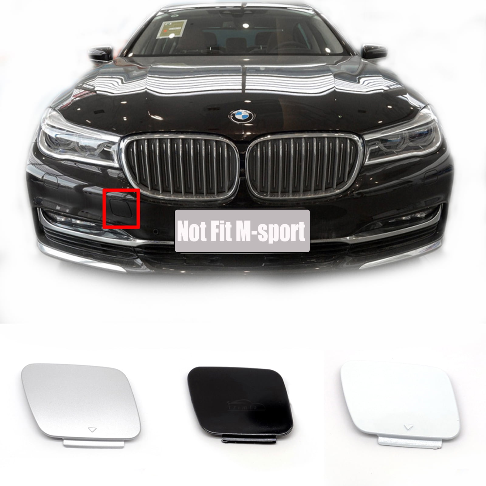Trimla Front Tow Cover for 15-18 BMW 7 series G11 G12 Fit 730i 730d ...