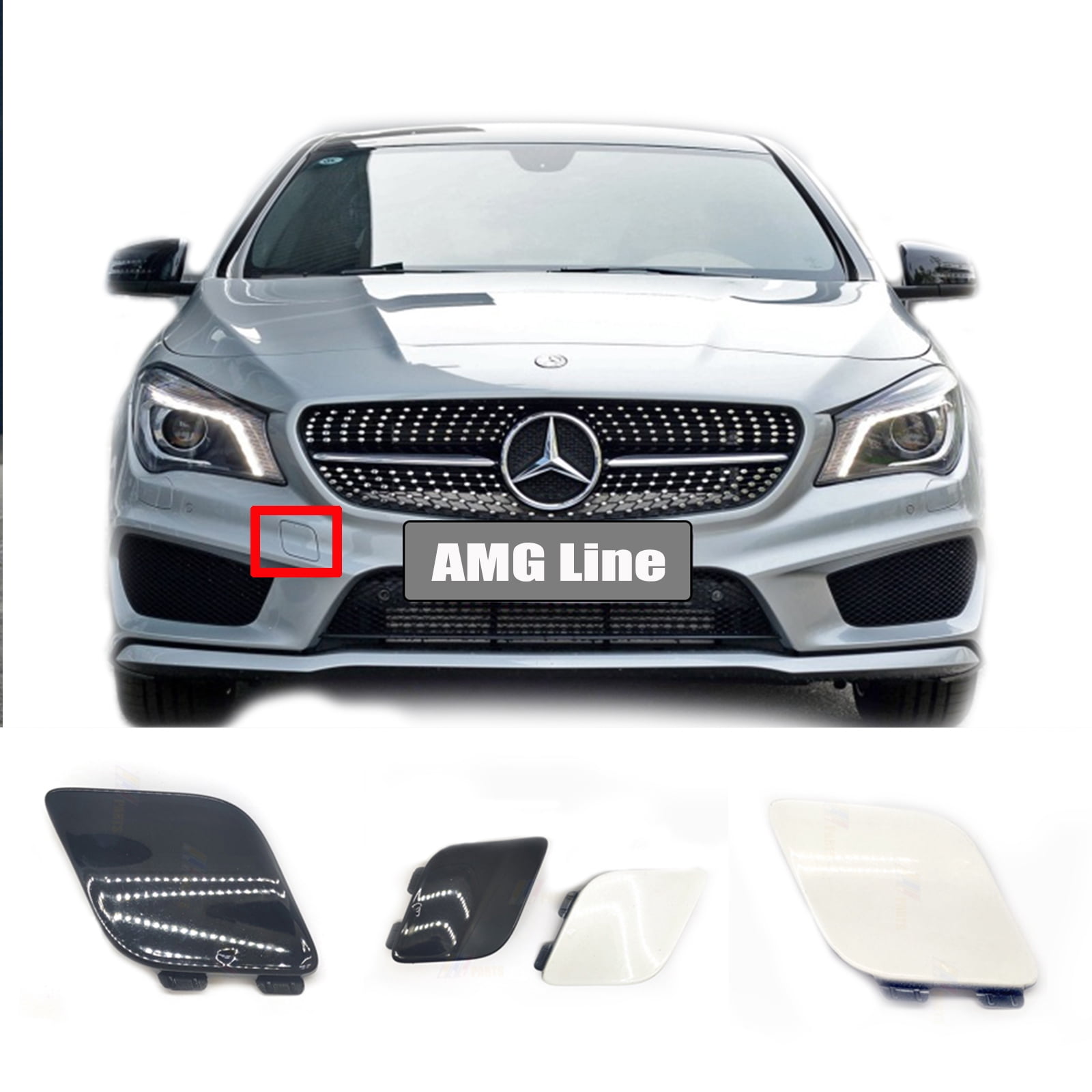Trimla Front Tow Cover Fit 12-15 Mercedes-Benz CLA Coupe W117 AMG Line ...