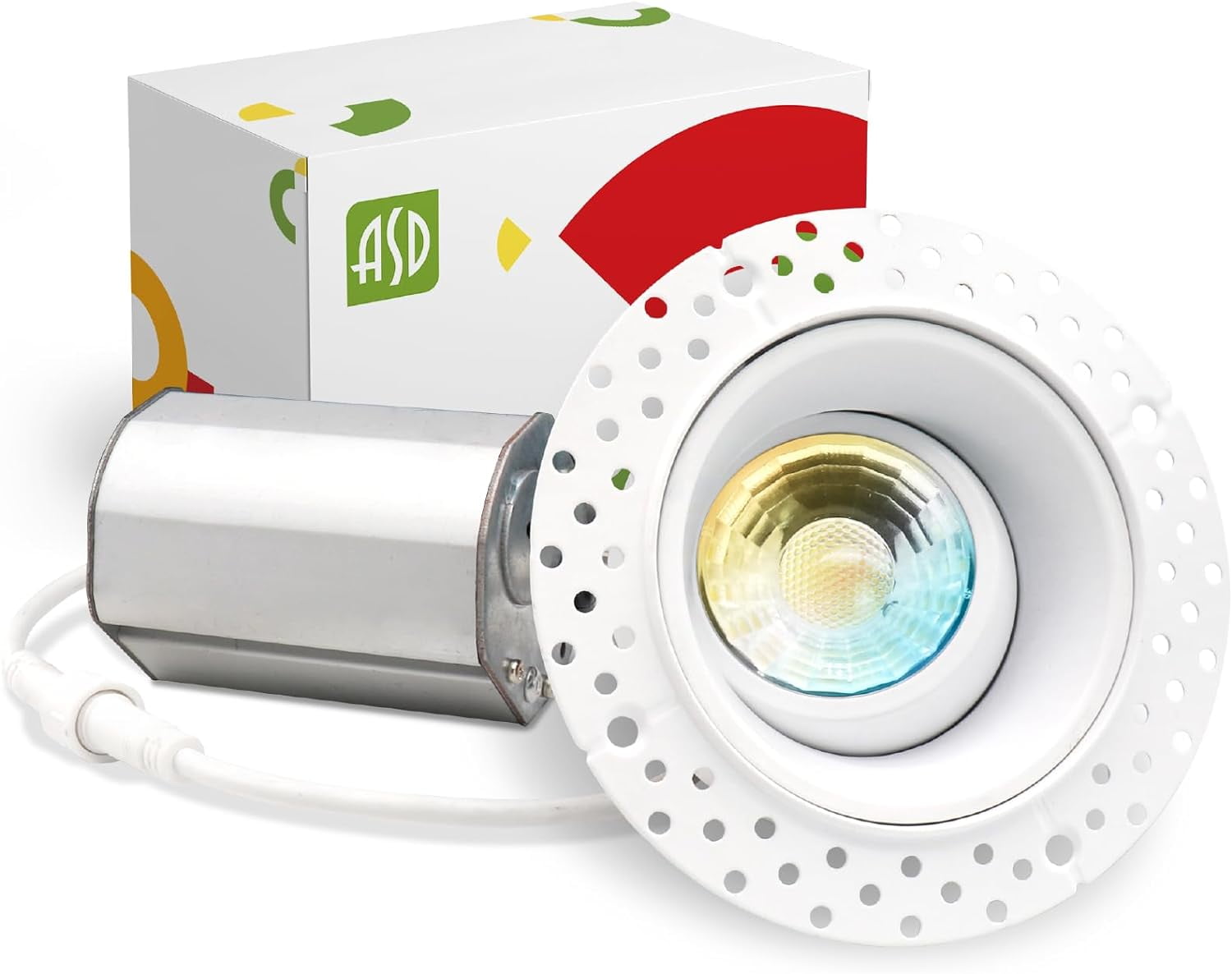 Trimless Gimbal LED Recessed Lighting 2 Inch, 8W 120V LED Downlight ...