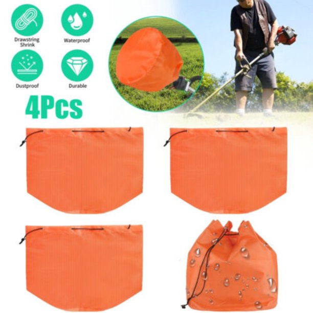 Trimmer Engine Waterproof Cover,4 Pack Universal Weed Eater Edger ...