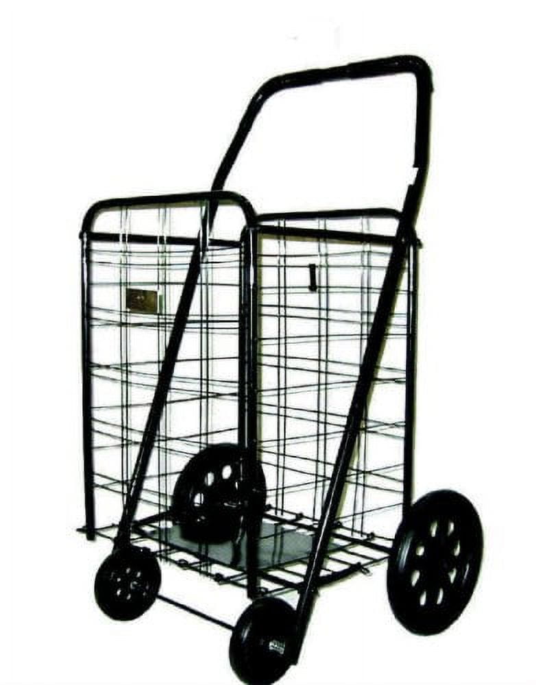 atHOME Extra Large Foldable Shopping Cart, Durable, Lightweight, Black ...