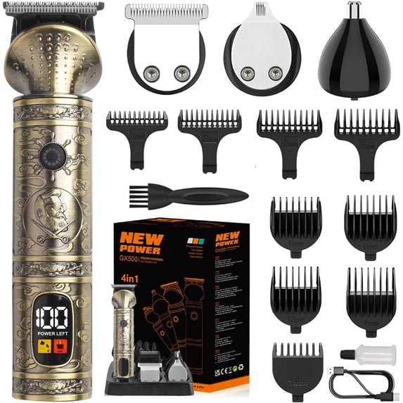 Trimmer Kit Professional Hair Clipper Zero Gapped T-Blade Electric ...