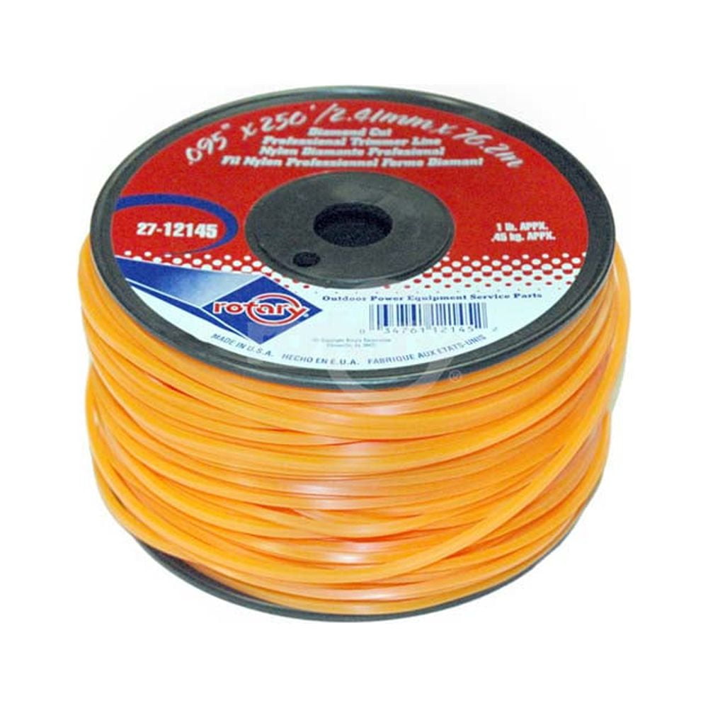 Rotary 12145 Trimmer Line .095 1 Lb. Spool Diamond - Walmart.com