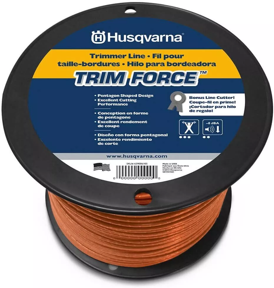 Weed Trimmer Line Roll 0.105" Thick 690' Long 3LB Pentagon Shape Red by ...