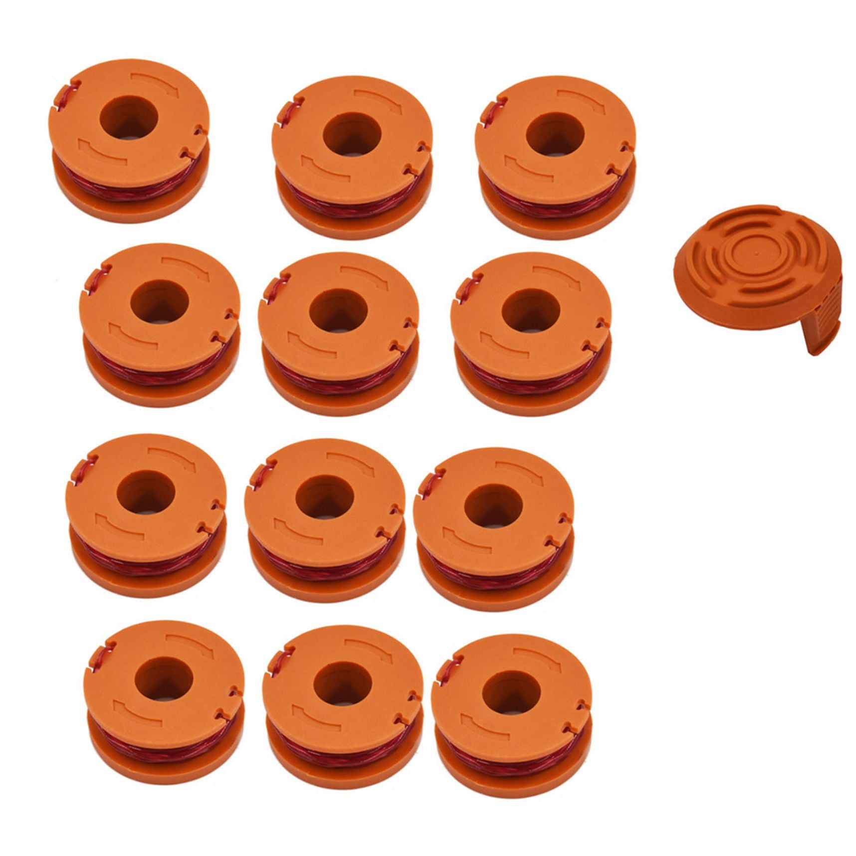 Trimmer Line Spool, 10FT 12-Pack Replacement for WORX WA0010 String ...