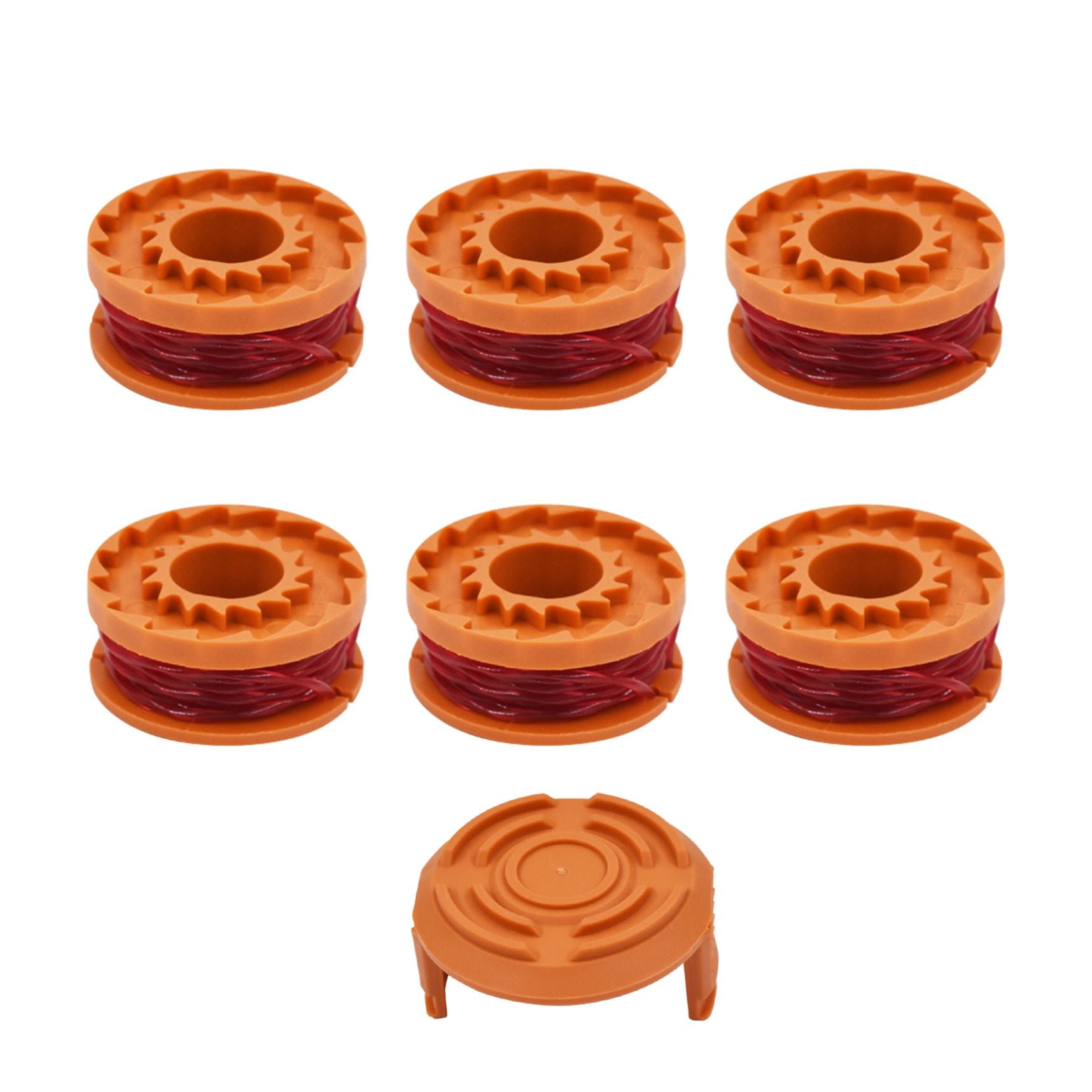 Trimmer Line Spool, 10FT 6-Pack Replacement for WORX WA0010 String ...
