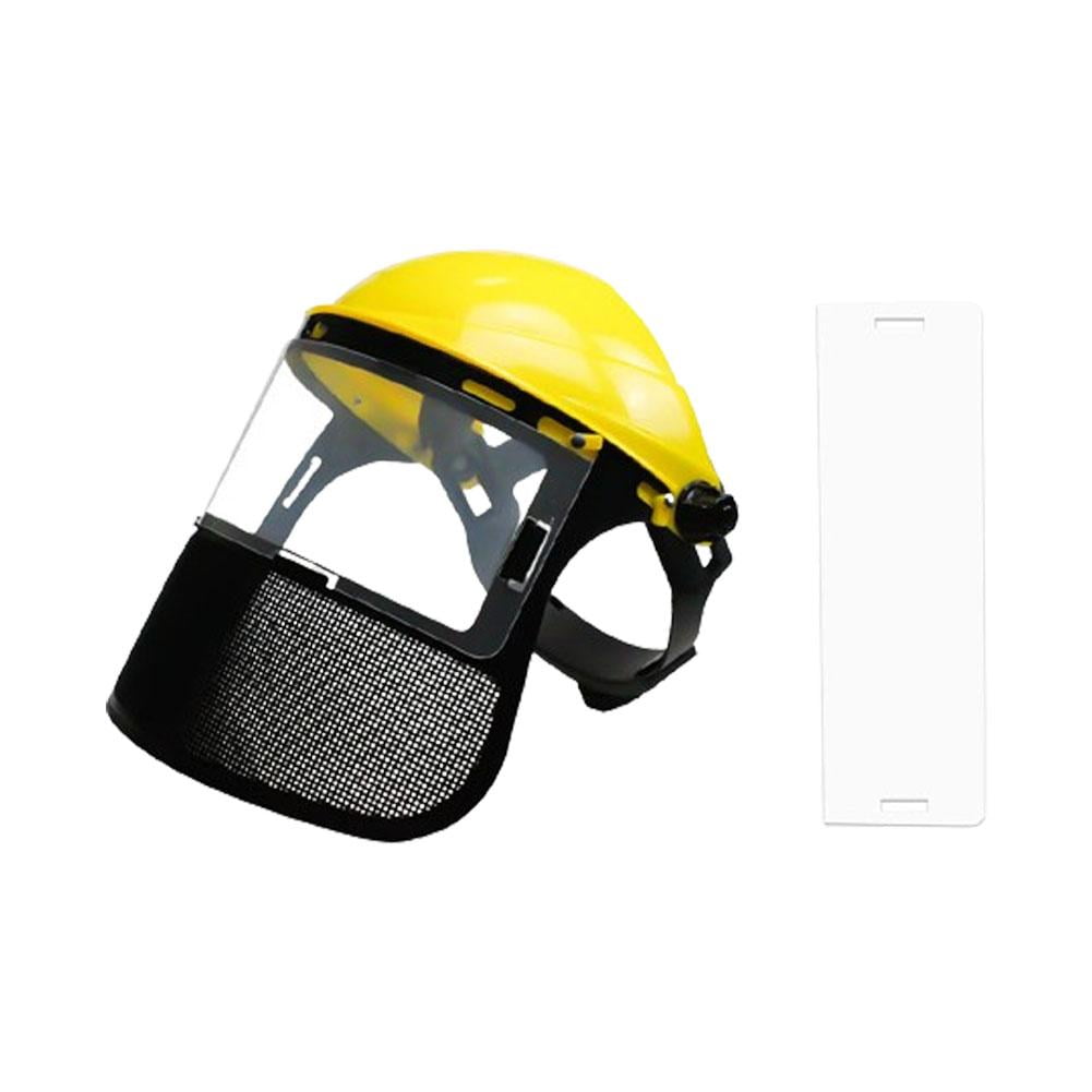 Trimmer Stainless Steel Garden Grass Safety Helmet With Mesh Hat Mask