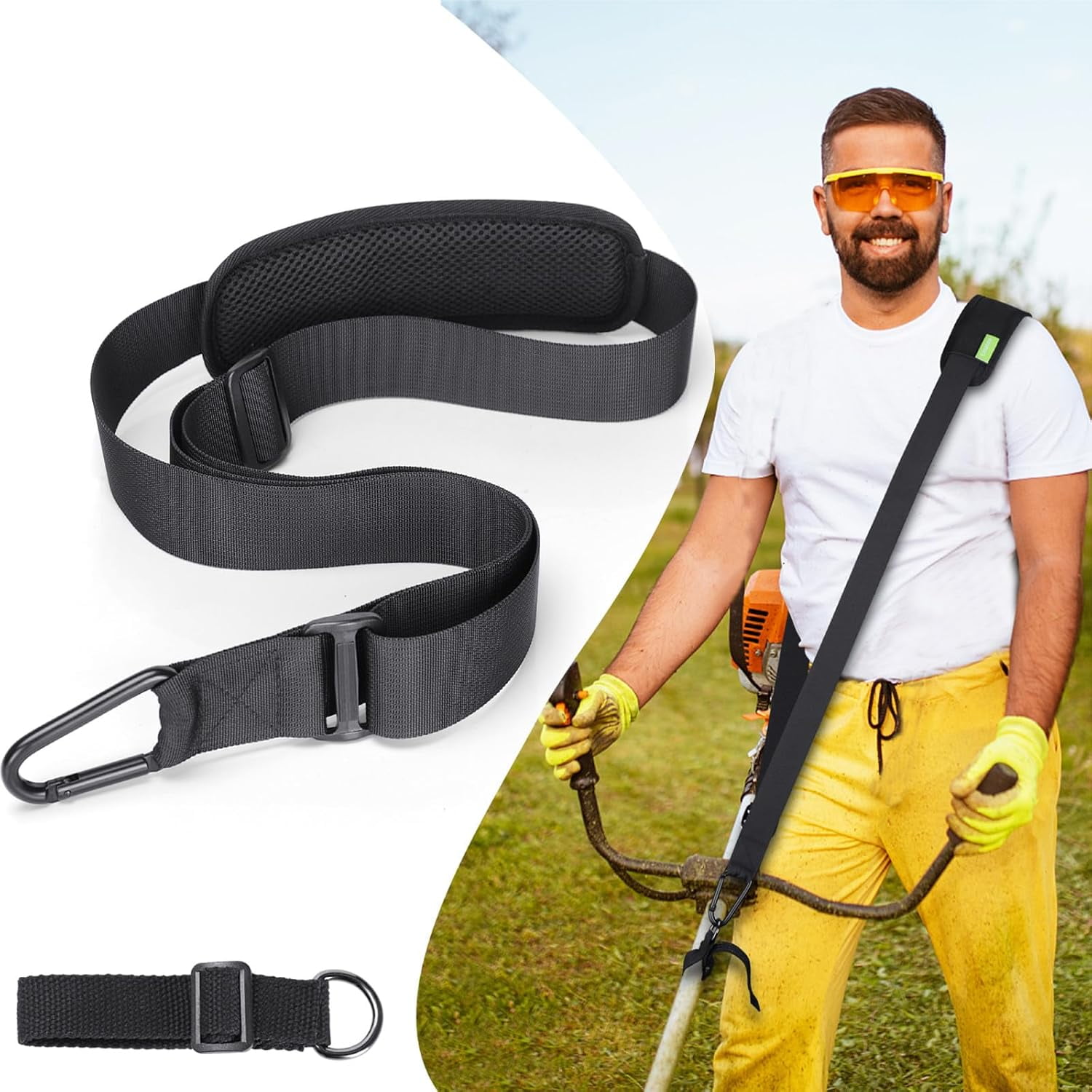 Trimmer Strap for Weed Eater Shoulder Strap Harness [Upgraded Metal ...
