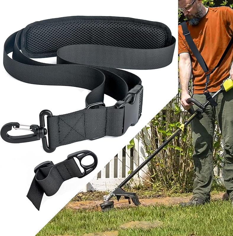 Trimmer Strap for Weed Eater Shoulder Strap Easy Release Brush Cutter Harness Compatible with ...