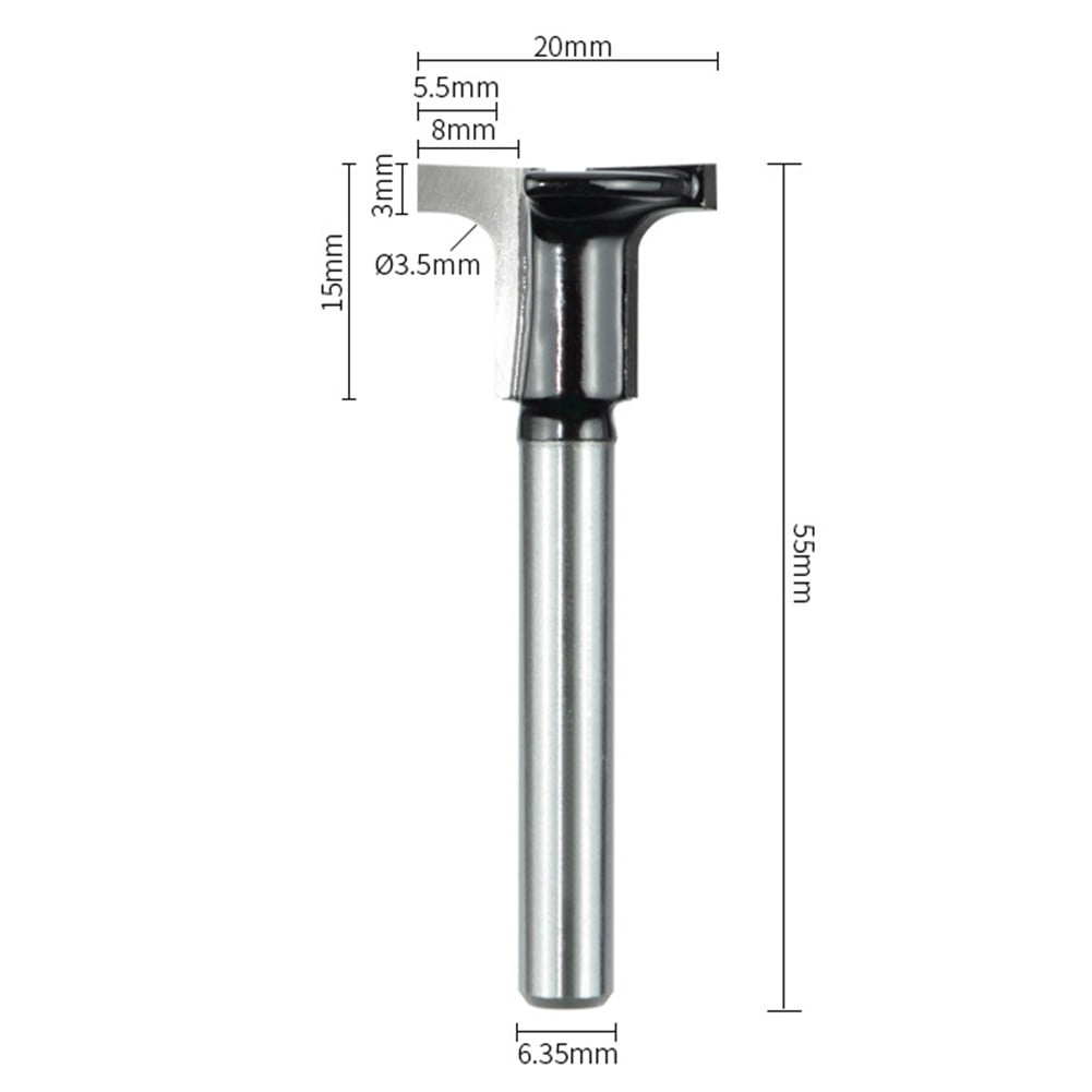 Trimming Bit Milling Cutter DIY Woodworking 1 4 Inch Shank Blade ...