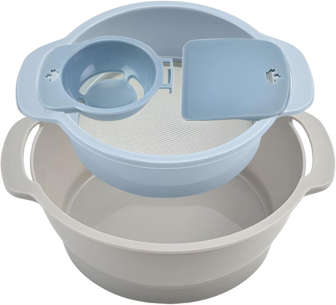 Trimming Tray Kit, 4Pcs Stackable Pollen Screen Flour Sieve Set Flower ...