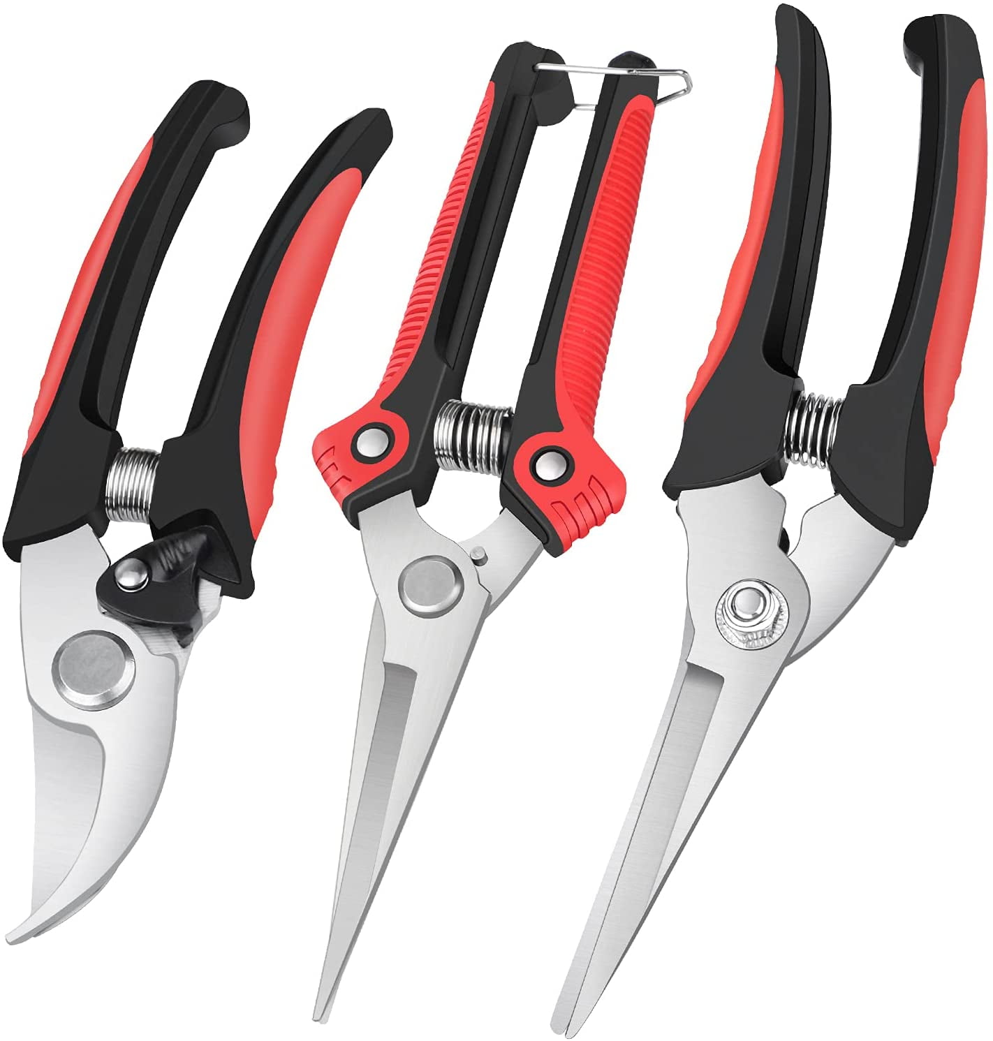 Trimming shears -3-piece ergonomic trimming shears with stainless steel ...