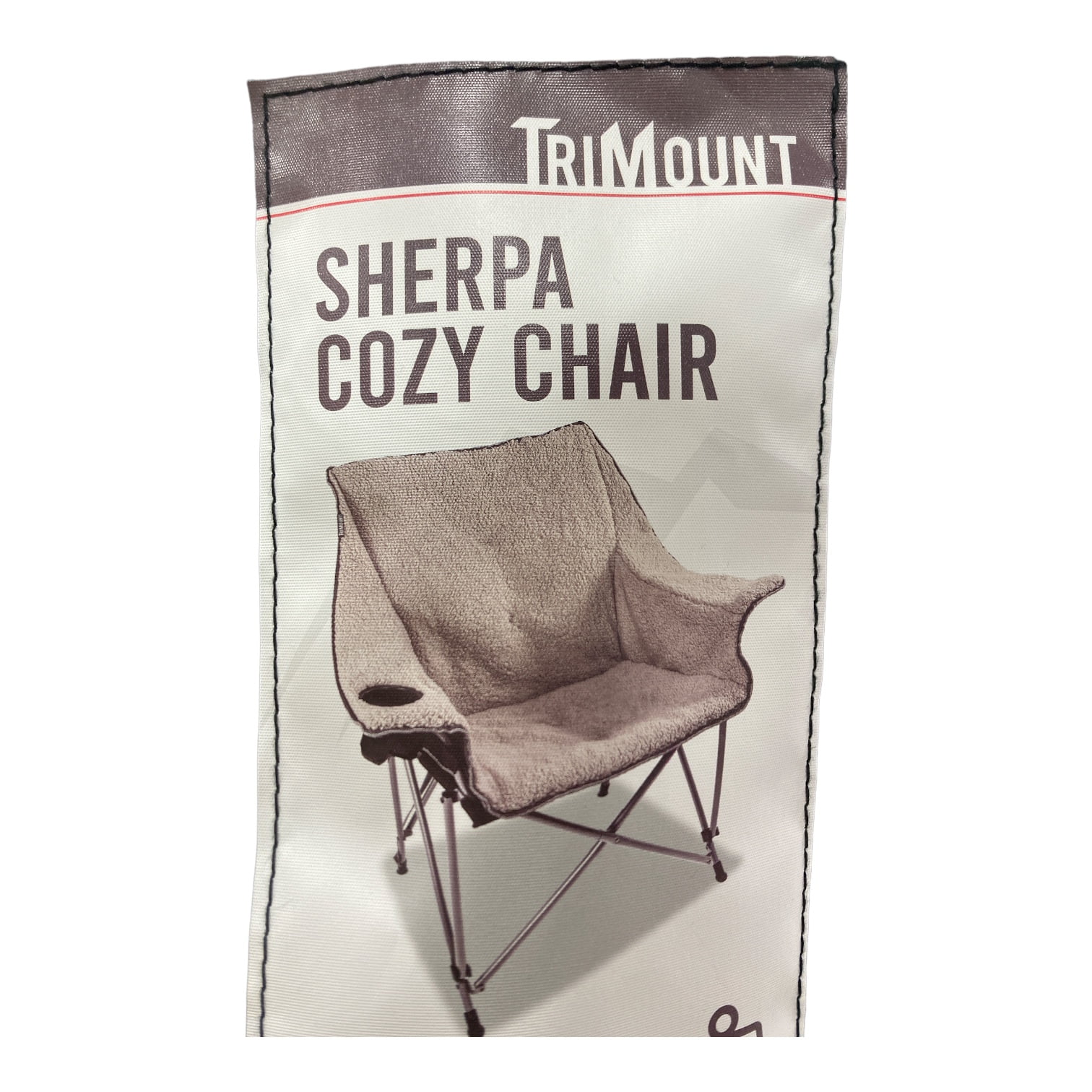 Trimount Sherpa Cozy Portable Outdoor Adult Camp Chair - Black/Cream ...