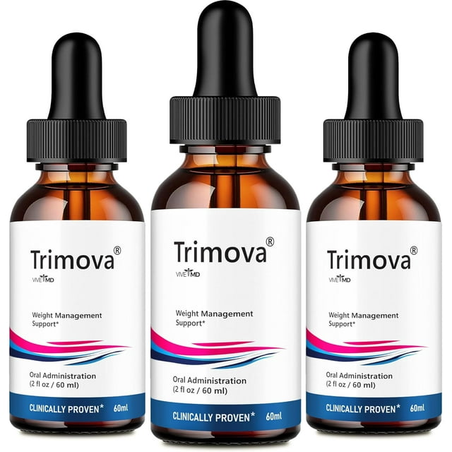 Trimova Drops, Trimova Liquid Keto Drops All Natural Formula (3 Pack ...