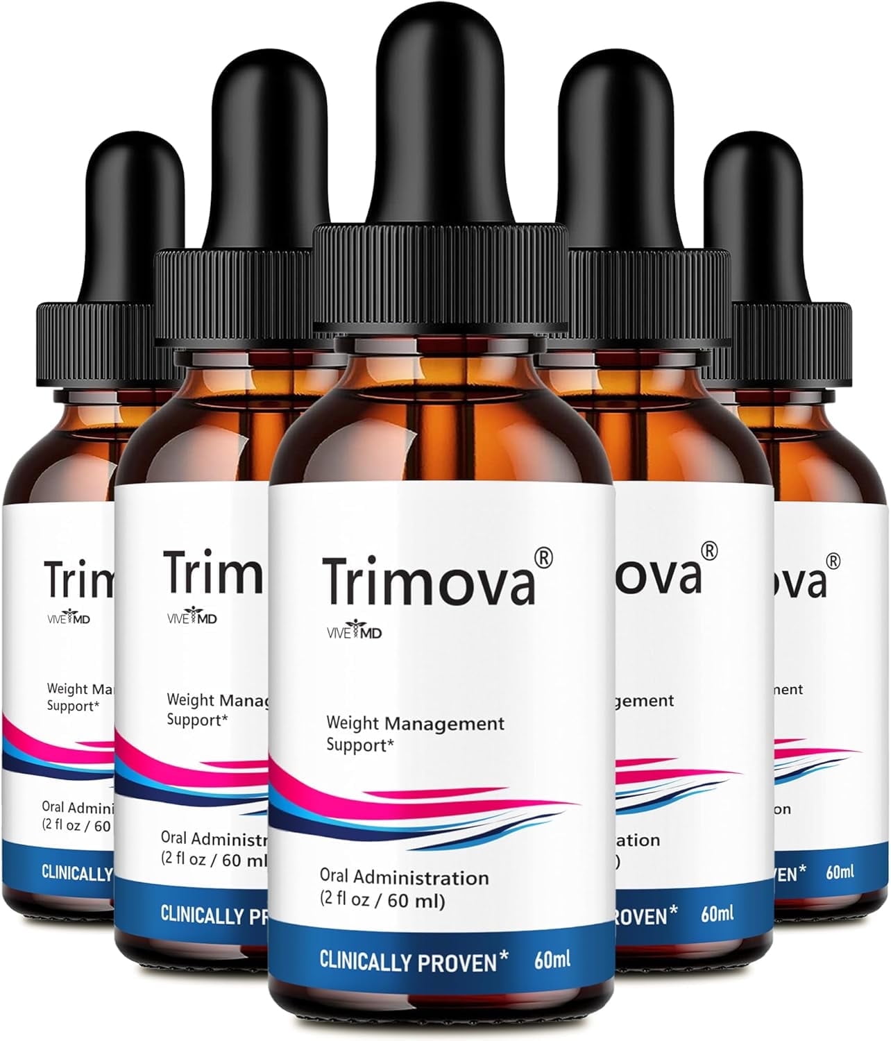 Trimova Drops, Trimova Liquid Keto Drops All Natural Formula (5 Pack ...