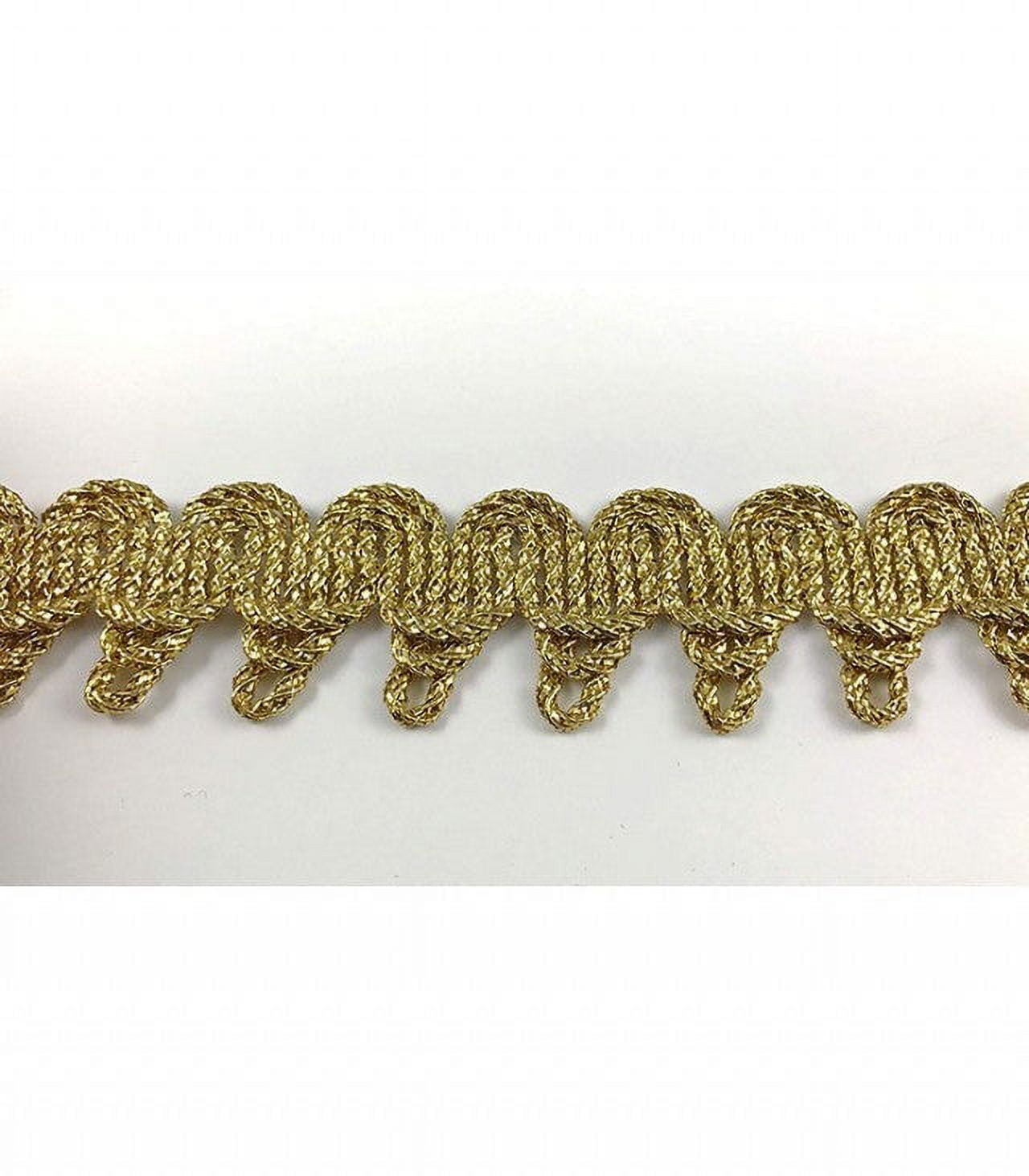Trimplace 1-1/2 inch Gold Metallic Gimp Decorative Trim - Walmart.com