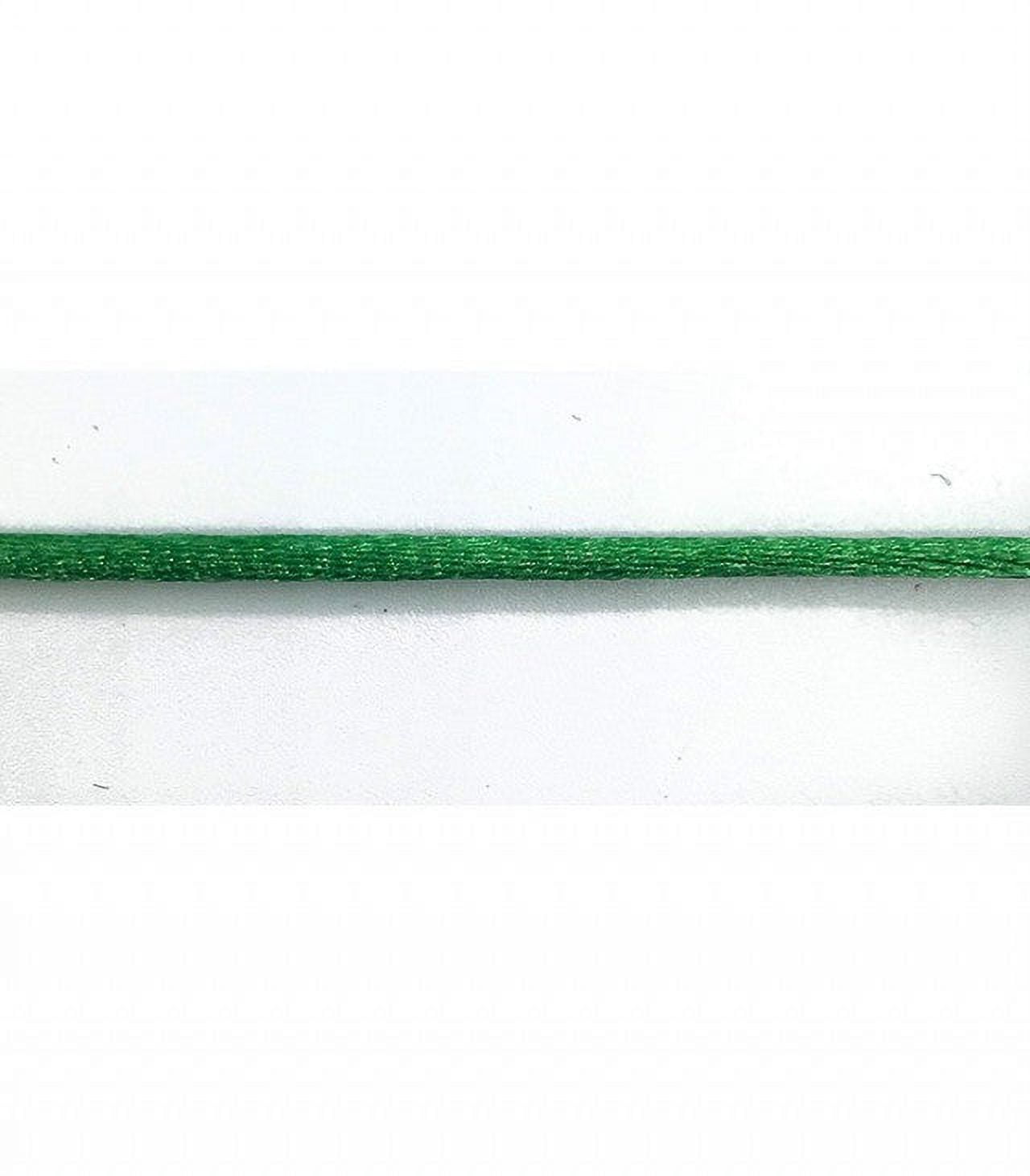 Trimplace Emerald Green Satin Cord Rattail Chinese Knot 2mm - Walmart.com
