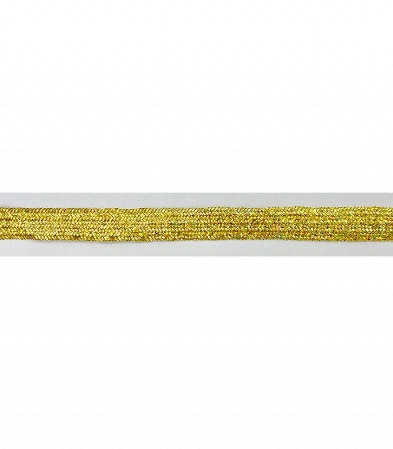 Trimplace Gold Holographic 5/16" Metallic Middy Braid - Walmart.com