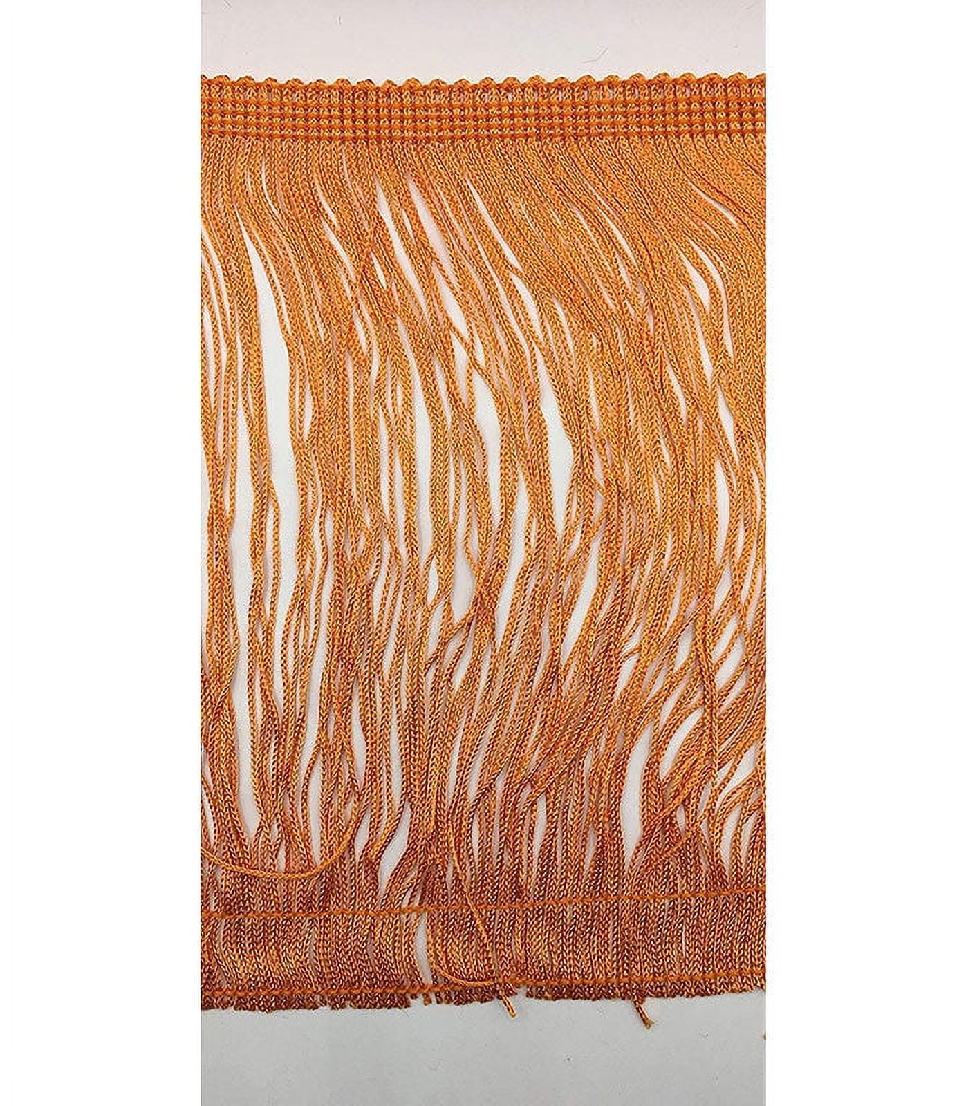 Trimplace Orange 9" Rayon Chainette Fringe - Walmart.com